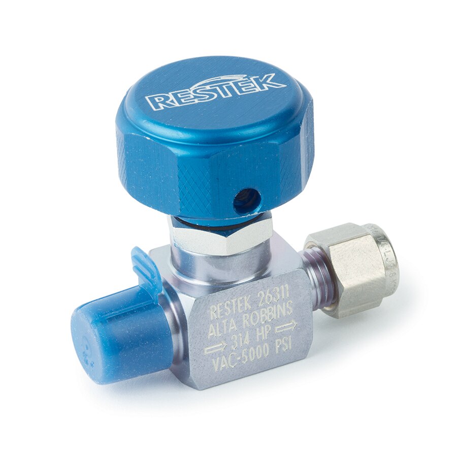 1/4" Male NPT x 1/4" Male Compression UHP Sample Cylinder Valve, 5000 ...